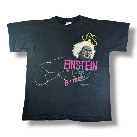 Harlequin | Shirts | Vintage Albert Einstein Roger Richman Shirt Single ...